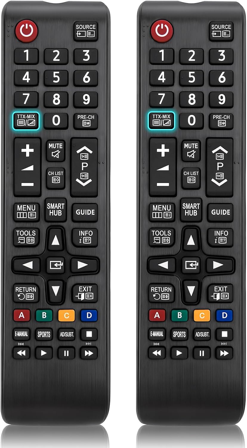 (Pack of 2) Universal Remote Control for Samsung TV Remote Replacement ...