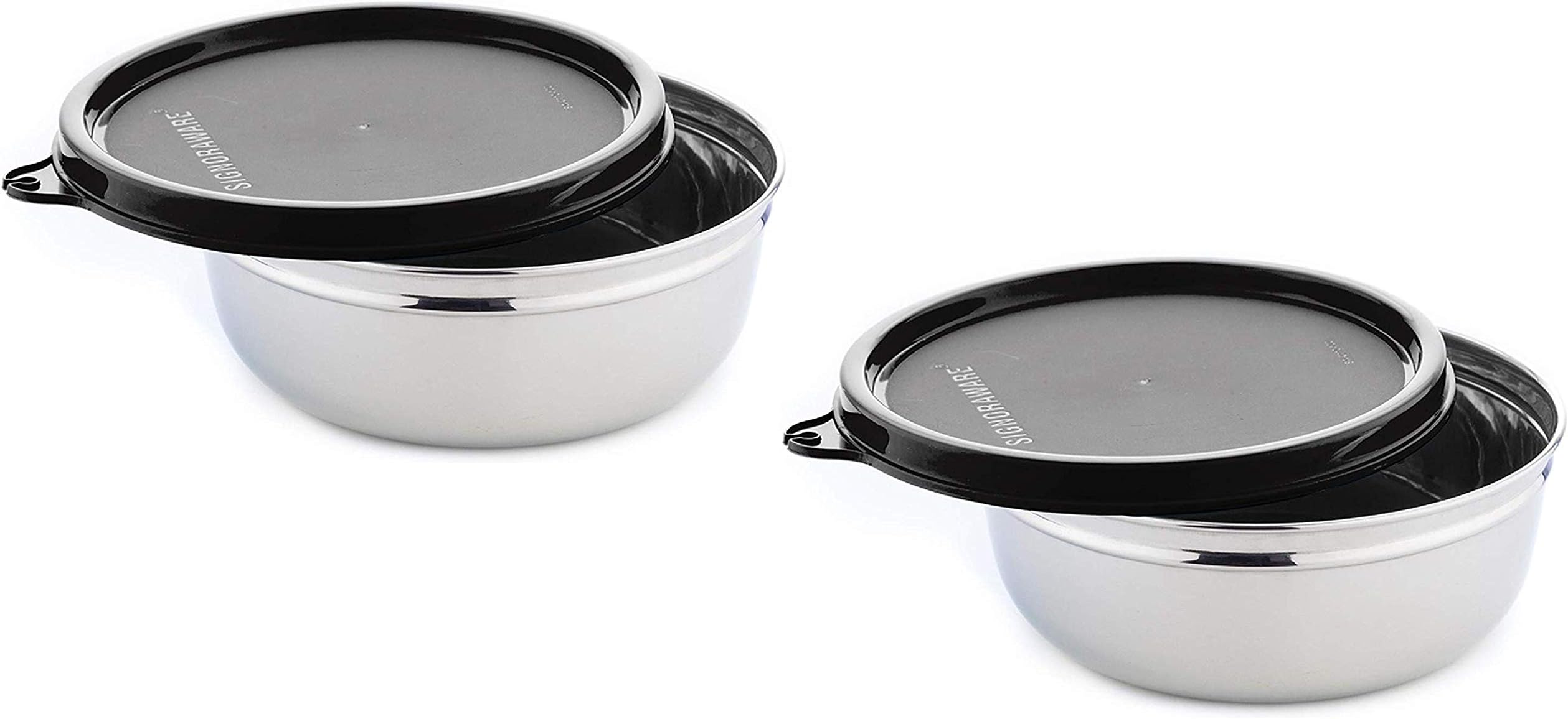 Buy Signoraware Modular Steel Container (Window Square) Matte,Set of 2 ...