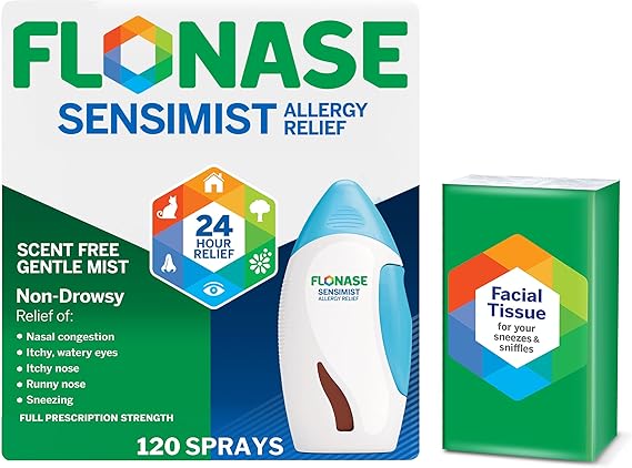 Amazon.com: Flonase Sensimist Allergy Relief Nasal Spray - Non-Drowsy ...