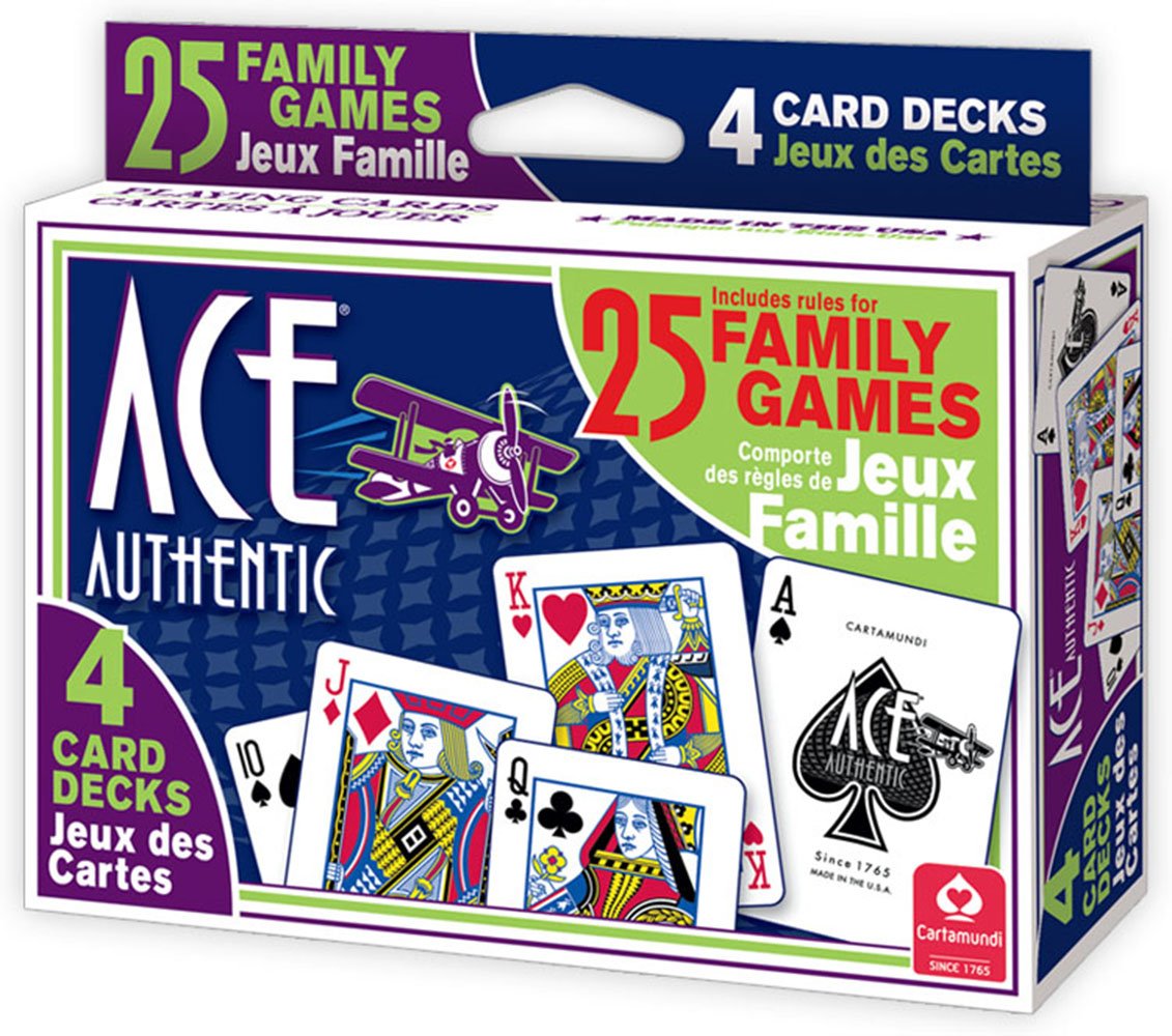 Amazon.com: Ace Family Games with Instructions (4-Pack) : Toys & Games