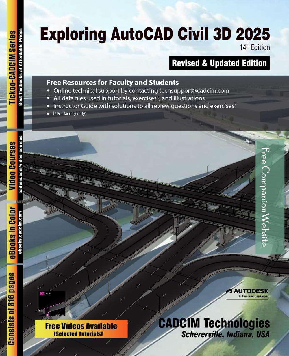 Exploring Autocad Civil 3d 2025 14th Edition Cadcim Technologies 9781640572614 Books