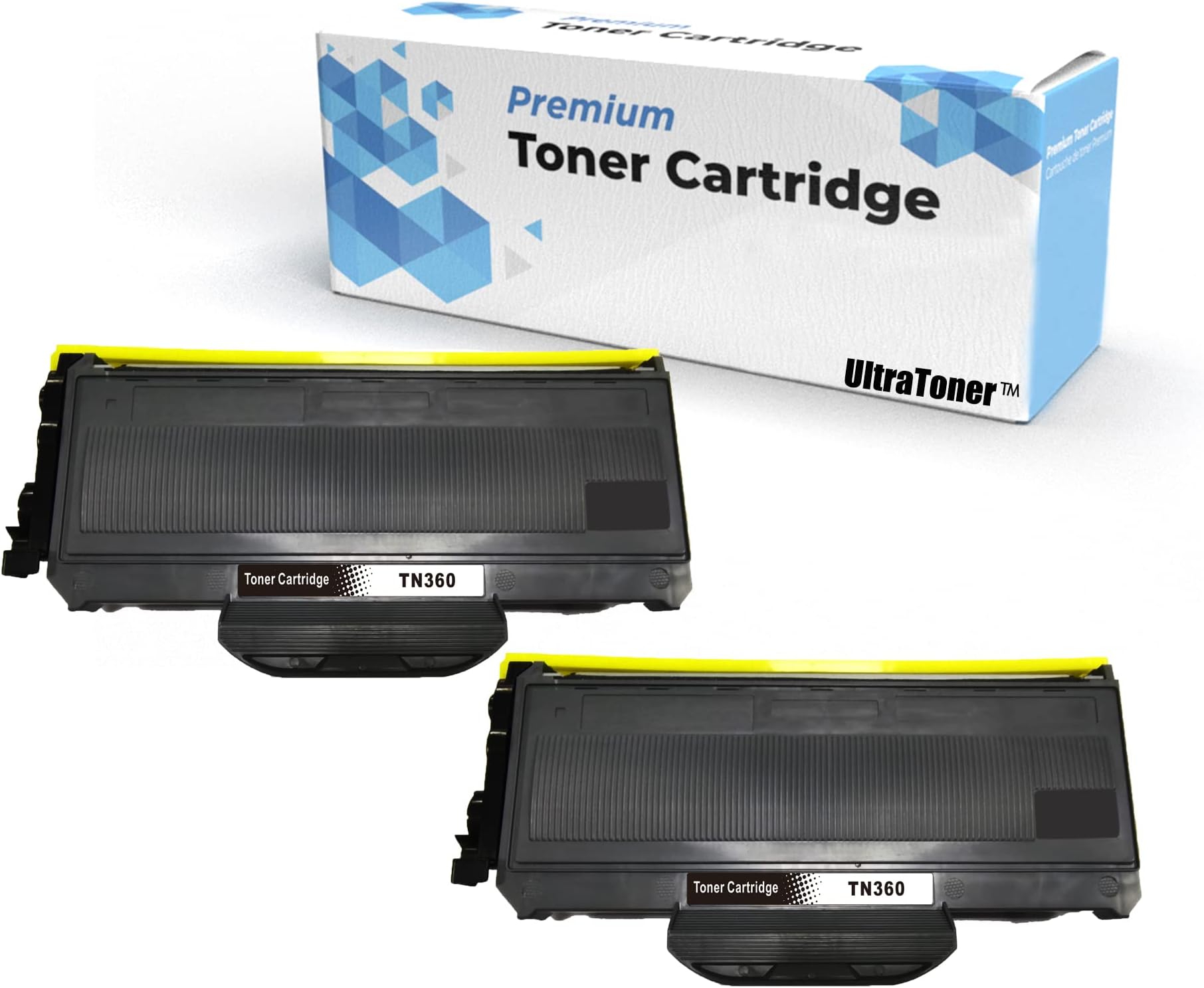 2PK Ultra Toner® Compatible Replacement for TN360 TN-360 TN330 TN-330 High Yield Black Toner ...