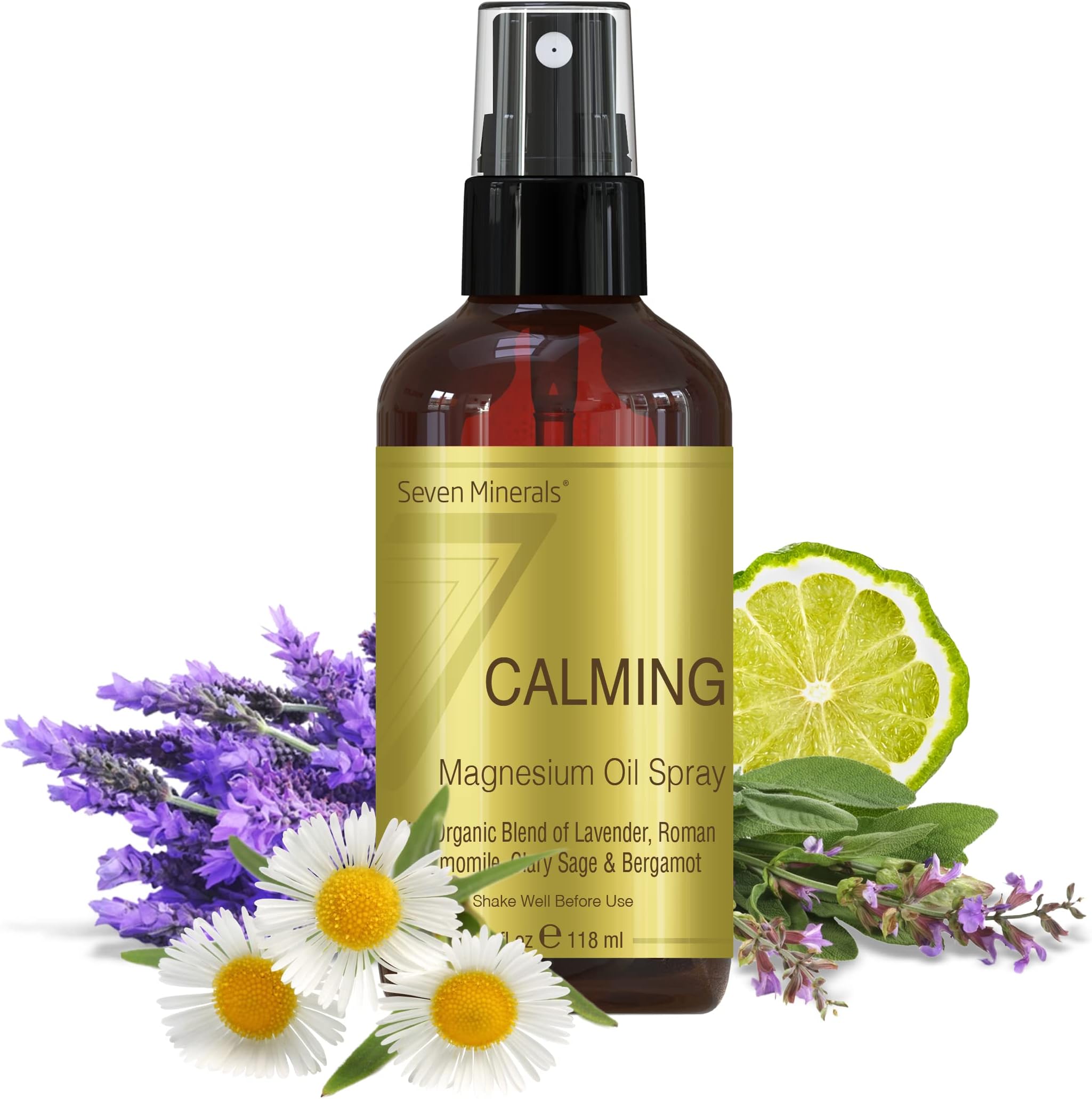 Amazon.com : Seven Minerals Calming Magnesium Spray | 100 Percent ...