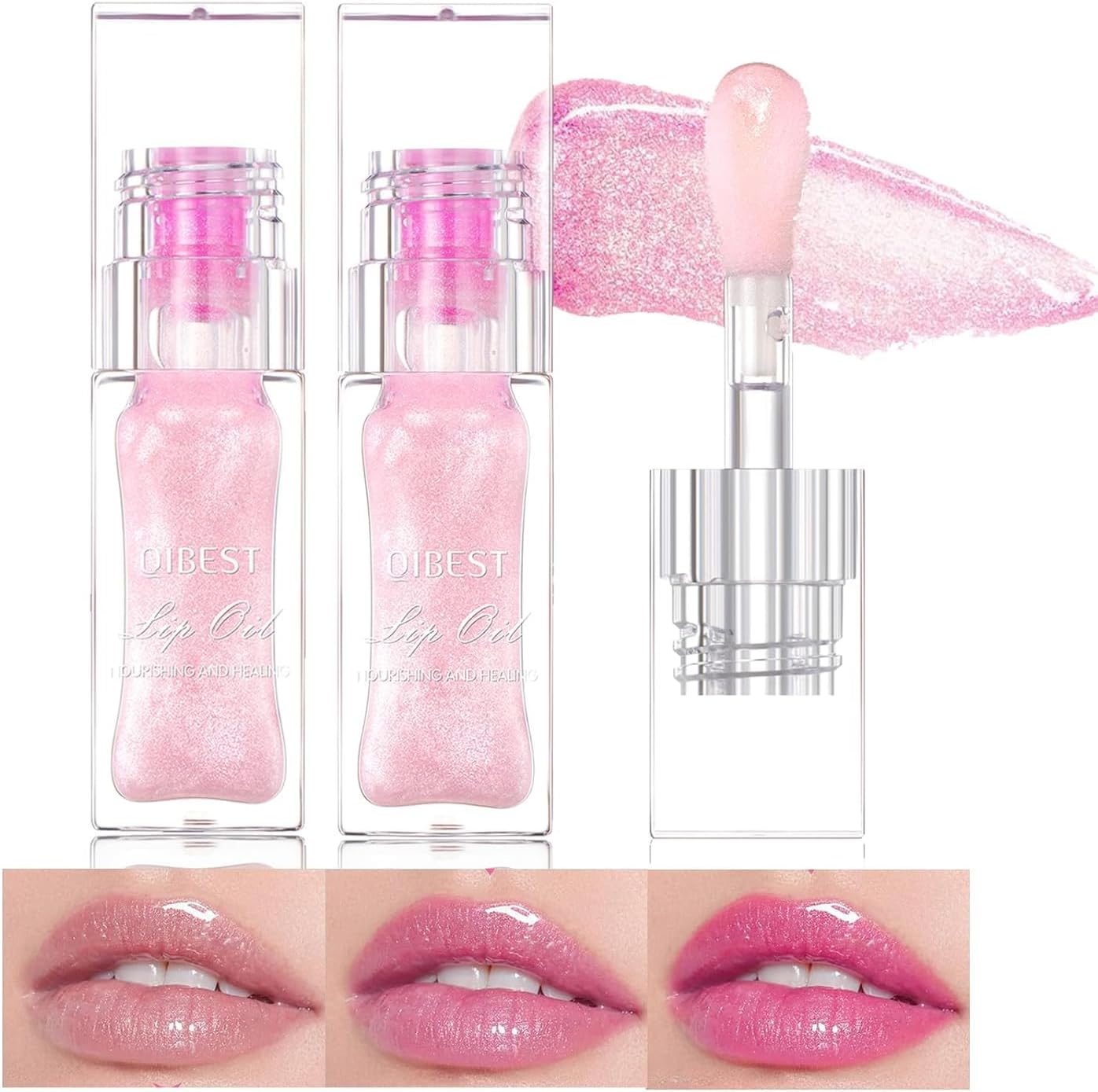 Amazon.com : YU KUI LX 2 Pcs Color Changing Lip Oil, Boss Up Color ...