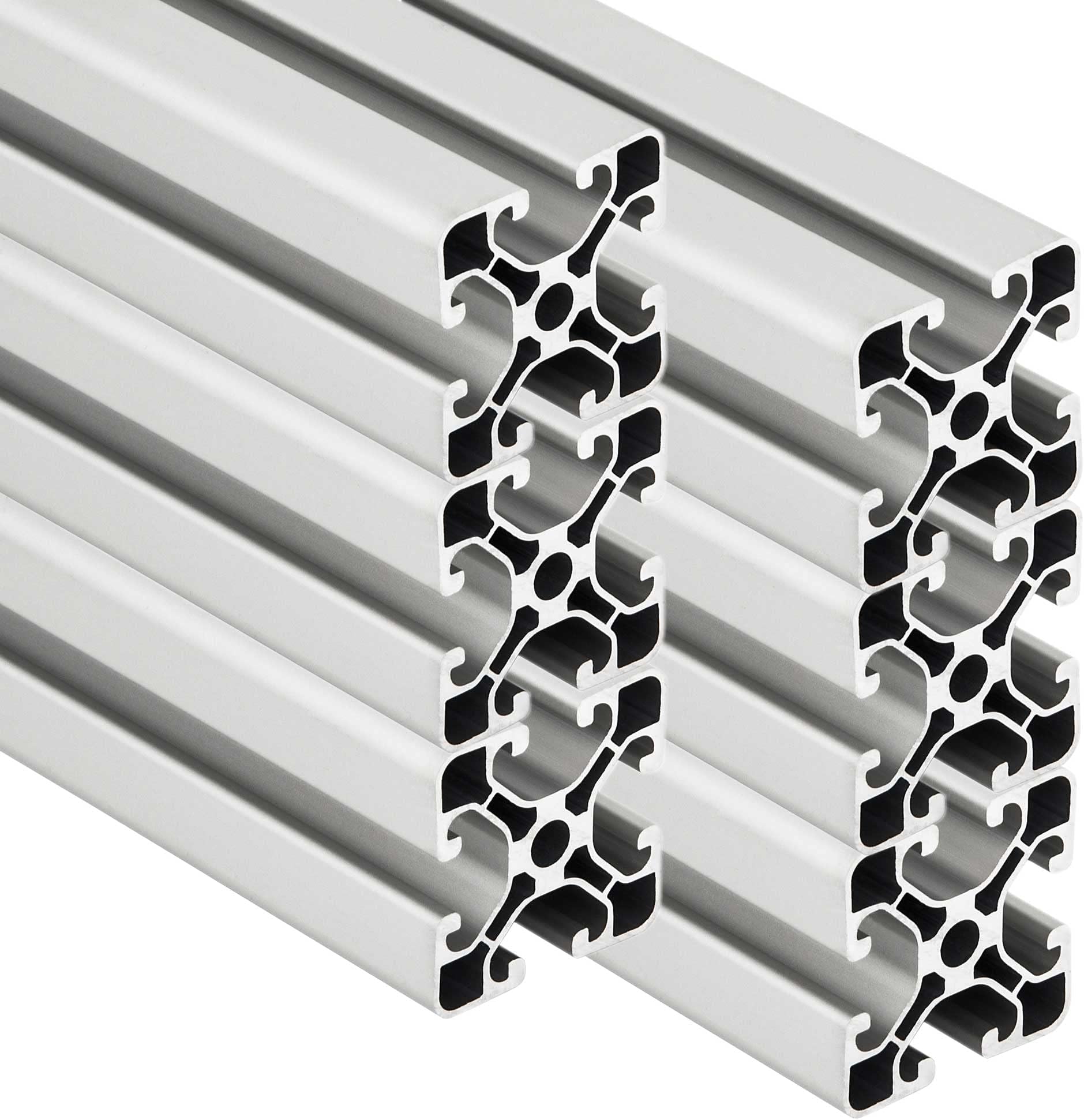 Aluminiumprofil 40x80L I-Typ Nut 8 (leicht), silber eloxiert. Aluminium ...