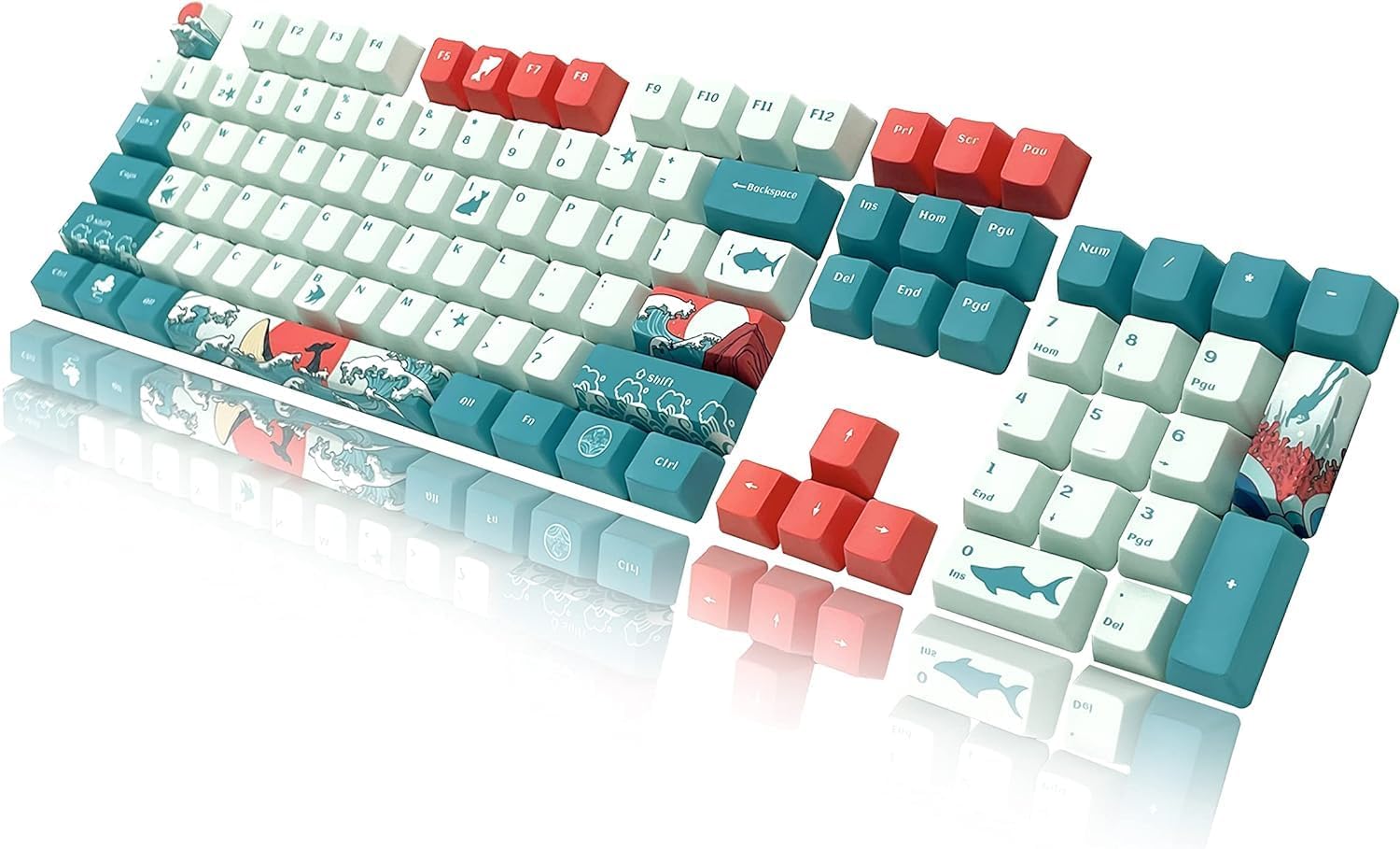 Amazon.com: BAOD PBT Keycaps, Translucent Layer Mechanical Keyboard ...