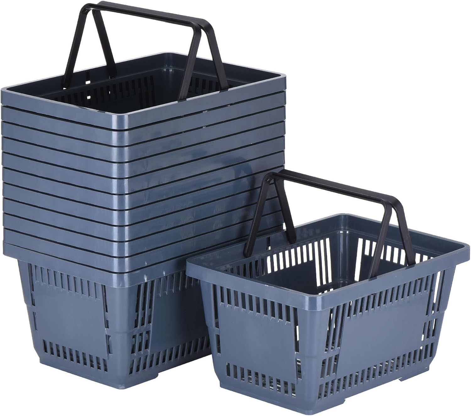 Amazon.com: MECCANIXITY 12 Pcs Shopping Baskets with Handles, 16.7 x 11 ...