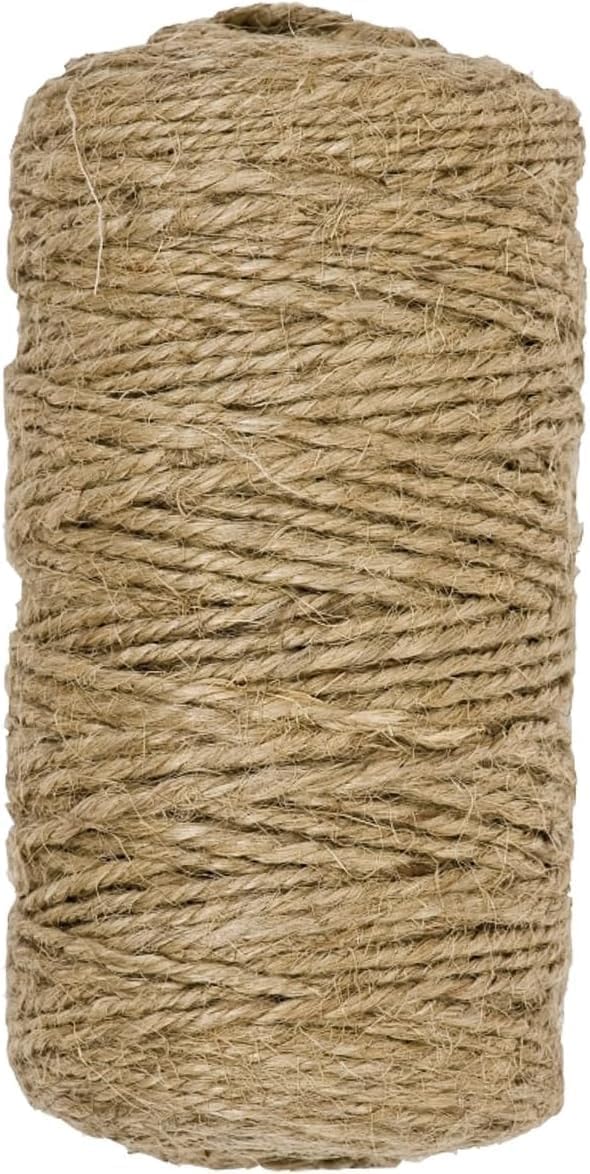 Amazon.com: Rocky Mountain Goods Jute Twine 3mm 200 ft - Strong Soft ...