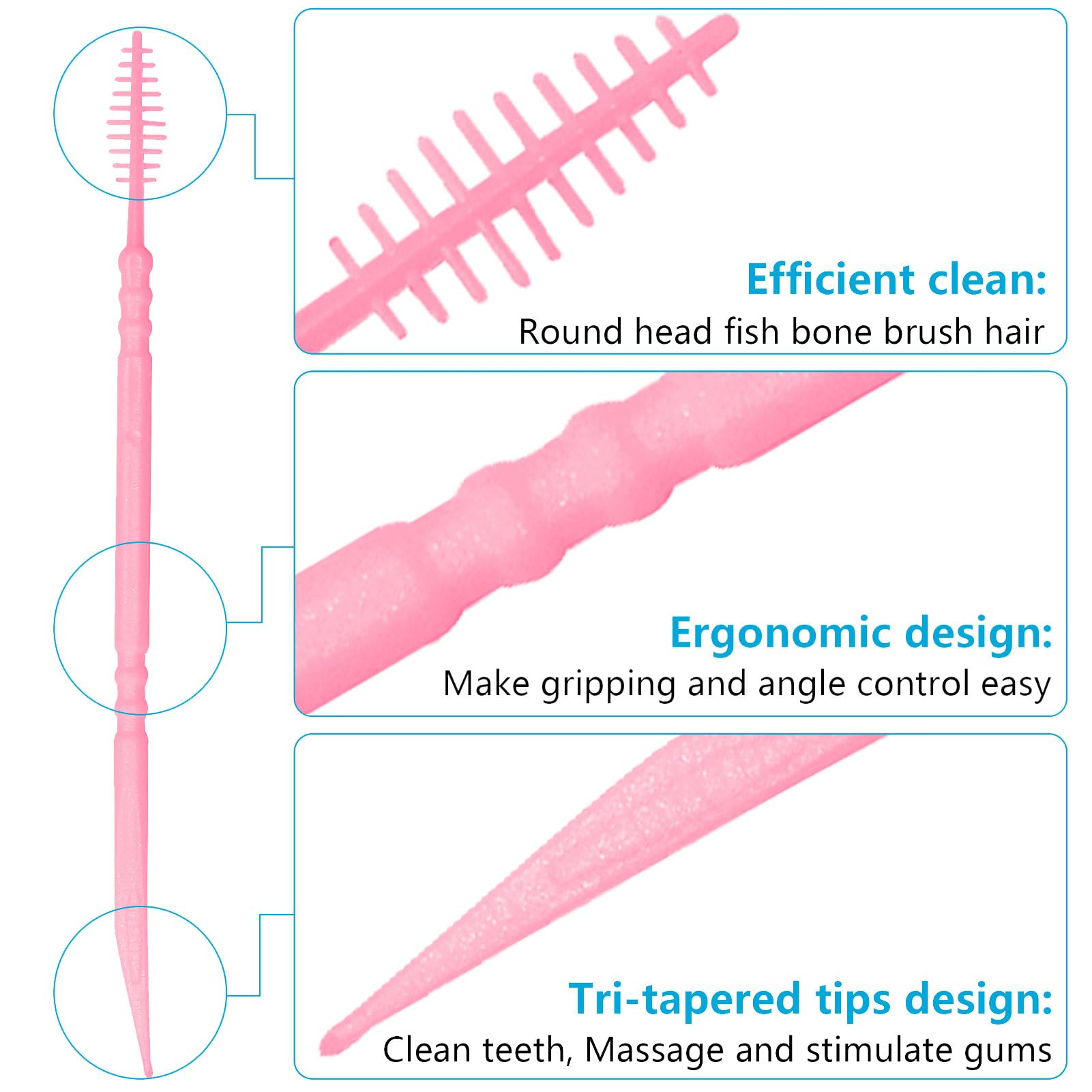 Snapklik.com : DanTicy Brushpicks Interdental Toothpicks,Soft Bristle ...