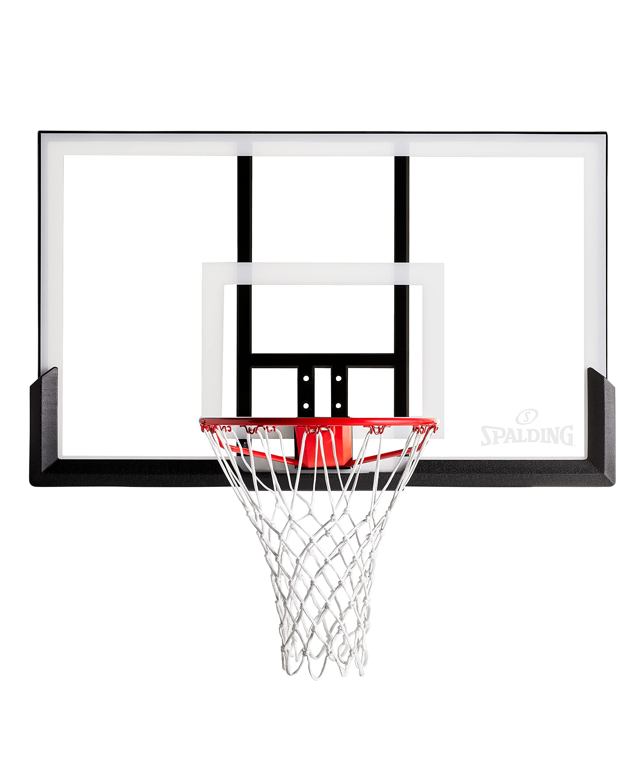Spalding 52" Acrylic Backboard and Rim Combo White, Wall-Mounted ...