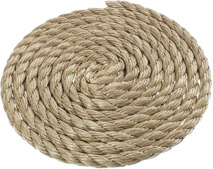 ProManila Rope – Three Strand Twisted Rope in 5/8 inch – Choose 10, 25 ...