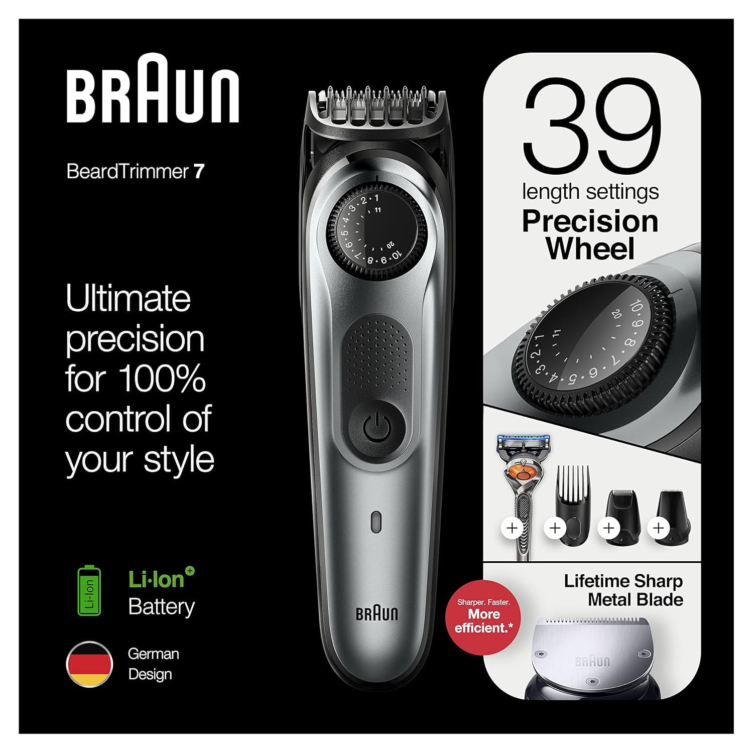 Braun BT7240 Beard Trimmer and Hair Clipper User Manual