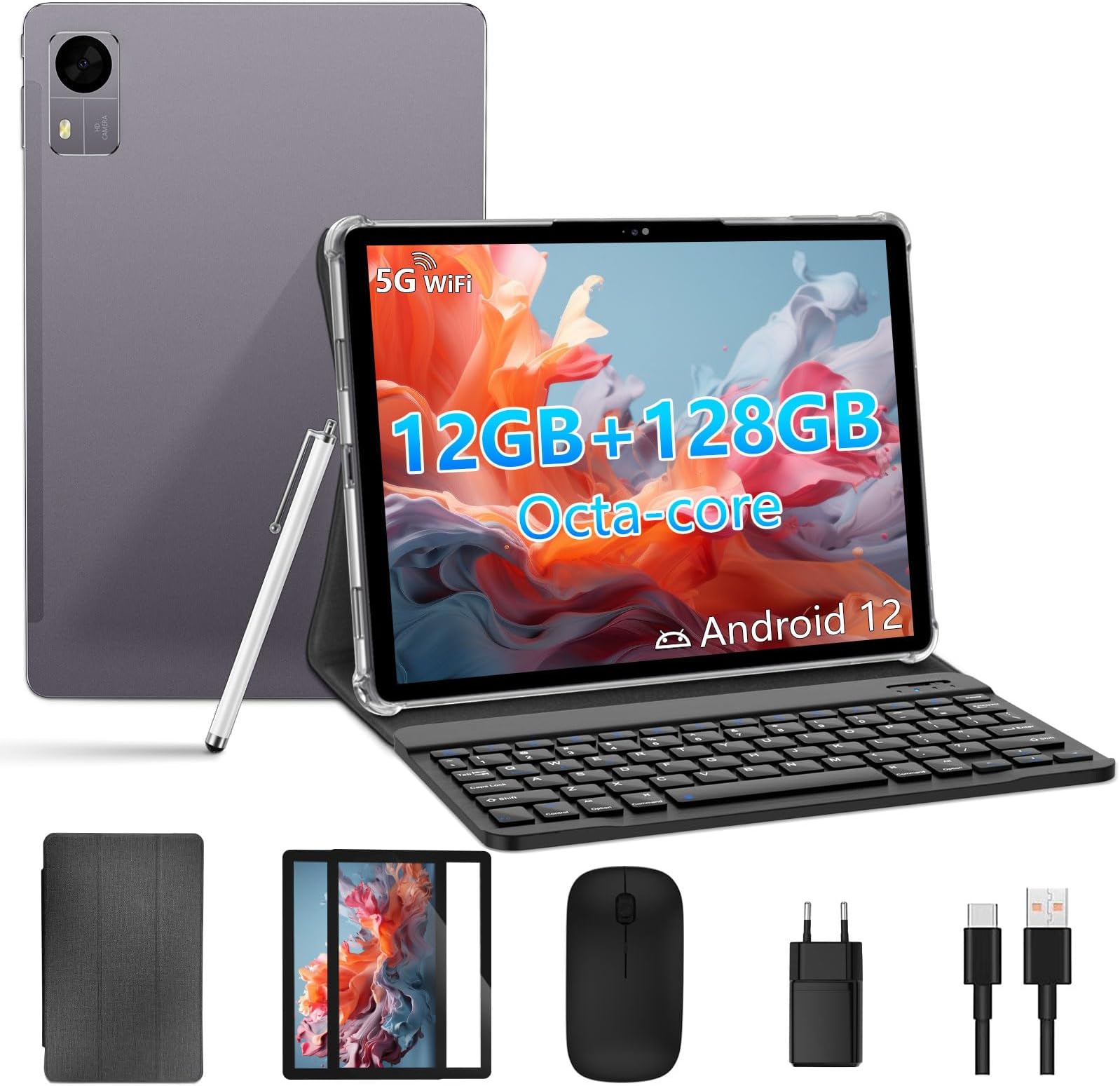 Amazon.com : JIKOCXN Tablet 11 inch Android 12 Tablets, 12GB+128GB,1TB ...