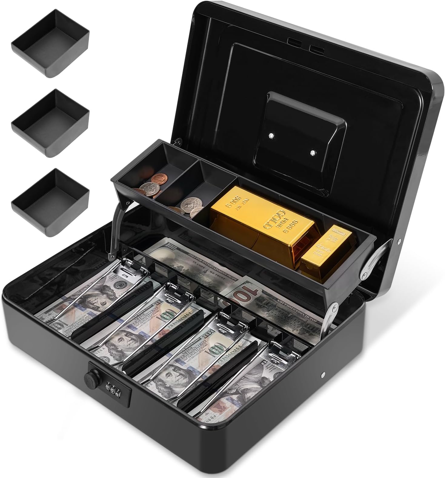 Amazon.com: Mintcraft TS0037 Cash Box with Combination Lock 7-7/8 W x 6 ...