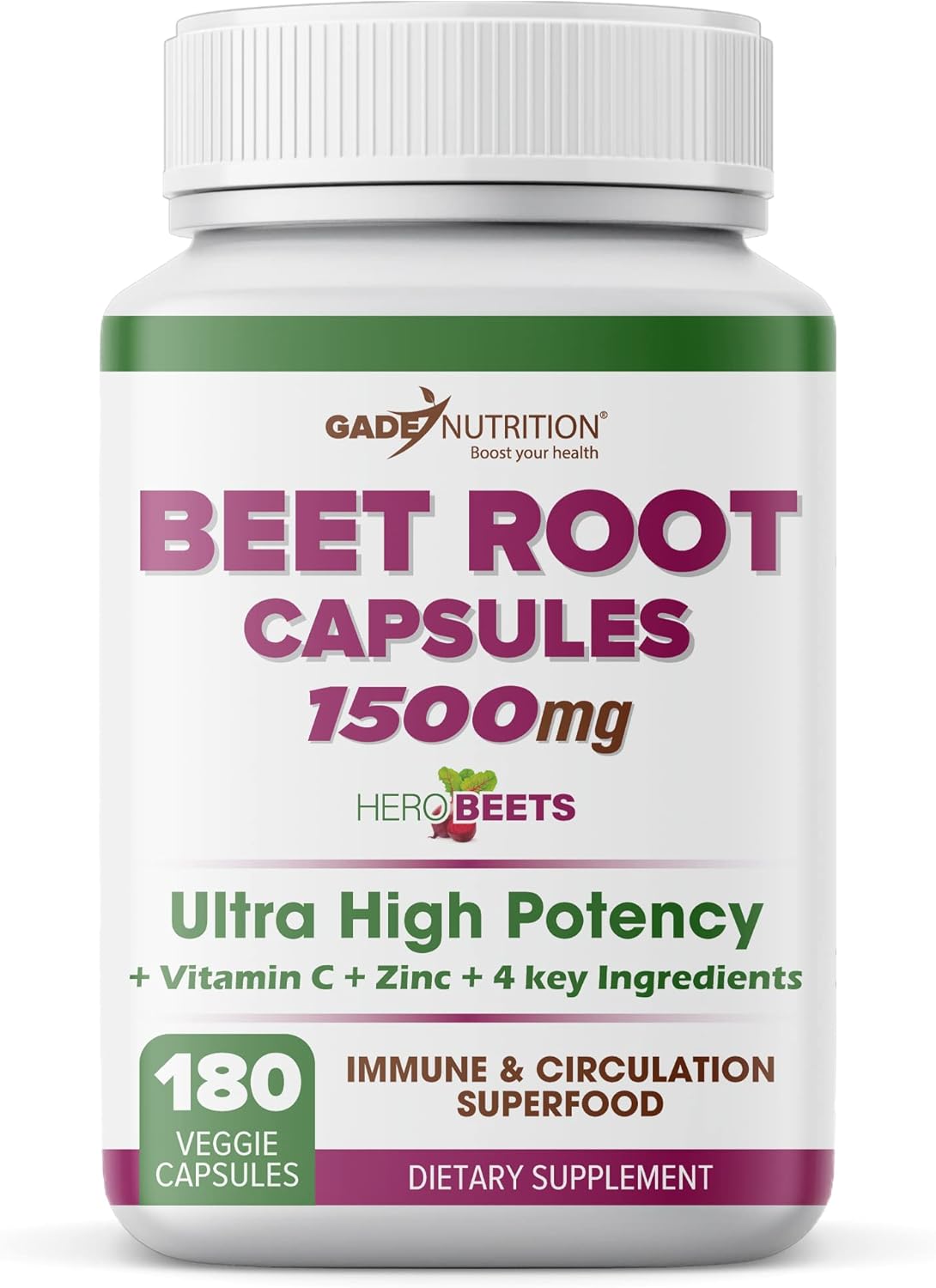 Amazon.com: Beet Root Capsules 1500mg - Organic Beet Root Powder ...