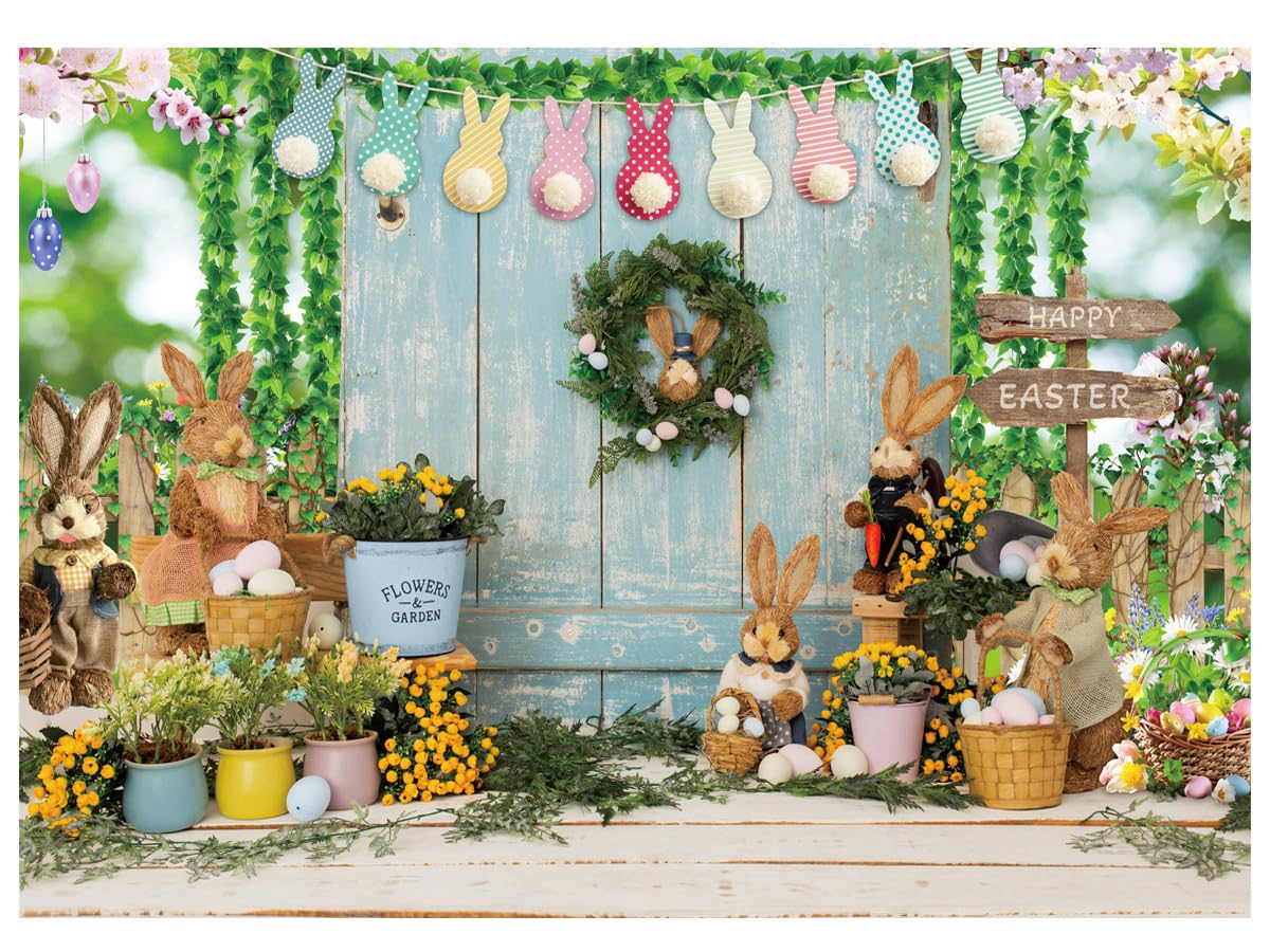 Amazon.com : DHXXSC 8X6FT Easter Backdrop Easter Backdrops for ...
