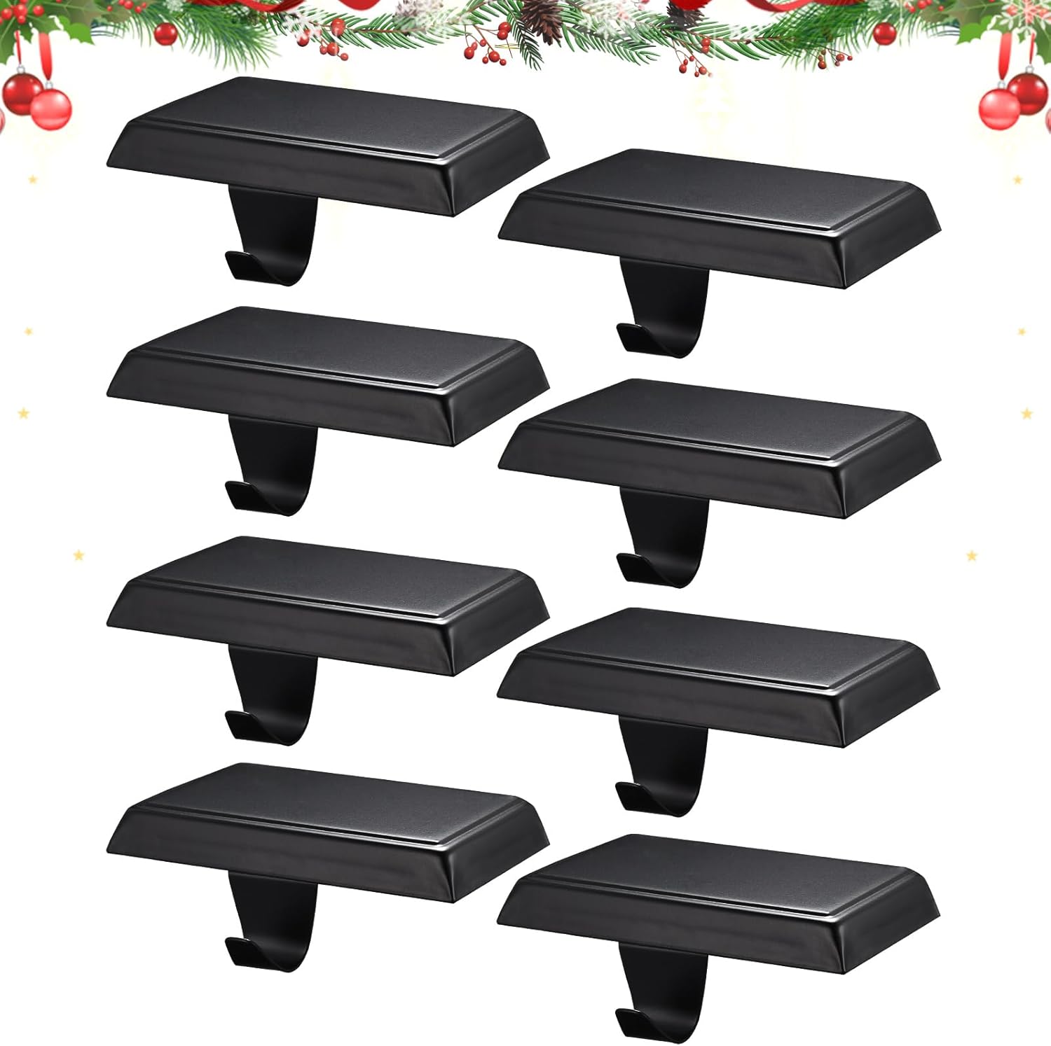 Amazon.com: popamaz Christmas Stocking Holders for Mantle, Weighted ...