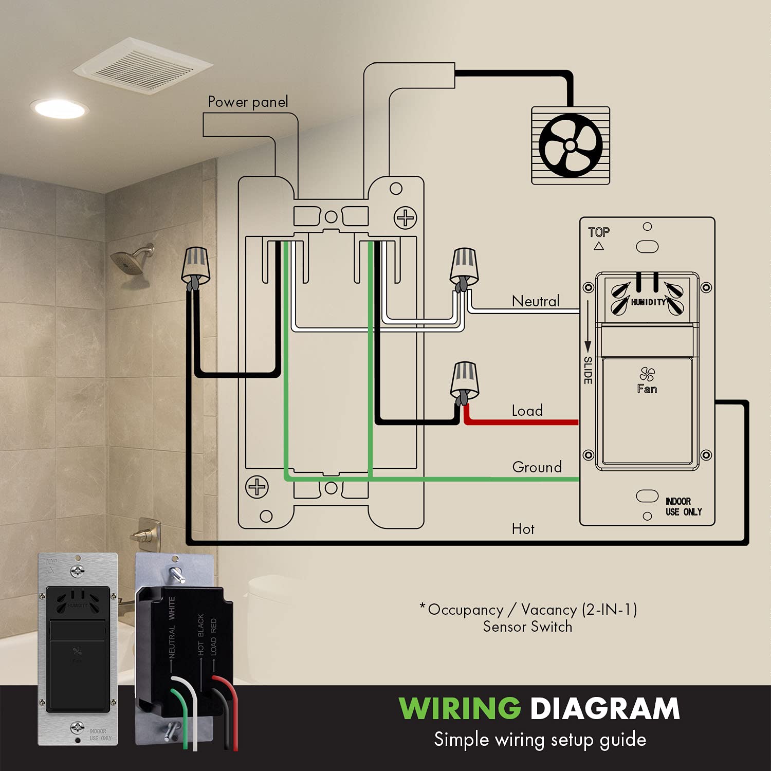Snapklik.com : Humidity Sensor Switch, New Model, Air Moisture ...