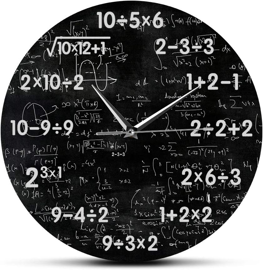 Amazon.com: The Geeky Days Math Class Black Chalkboard Silent Non ...