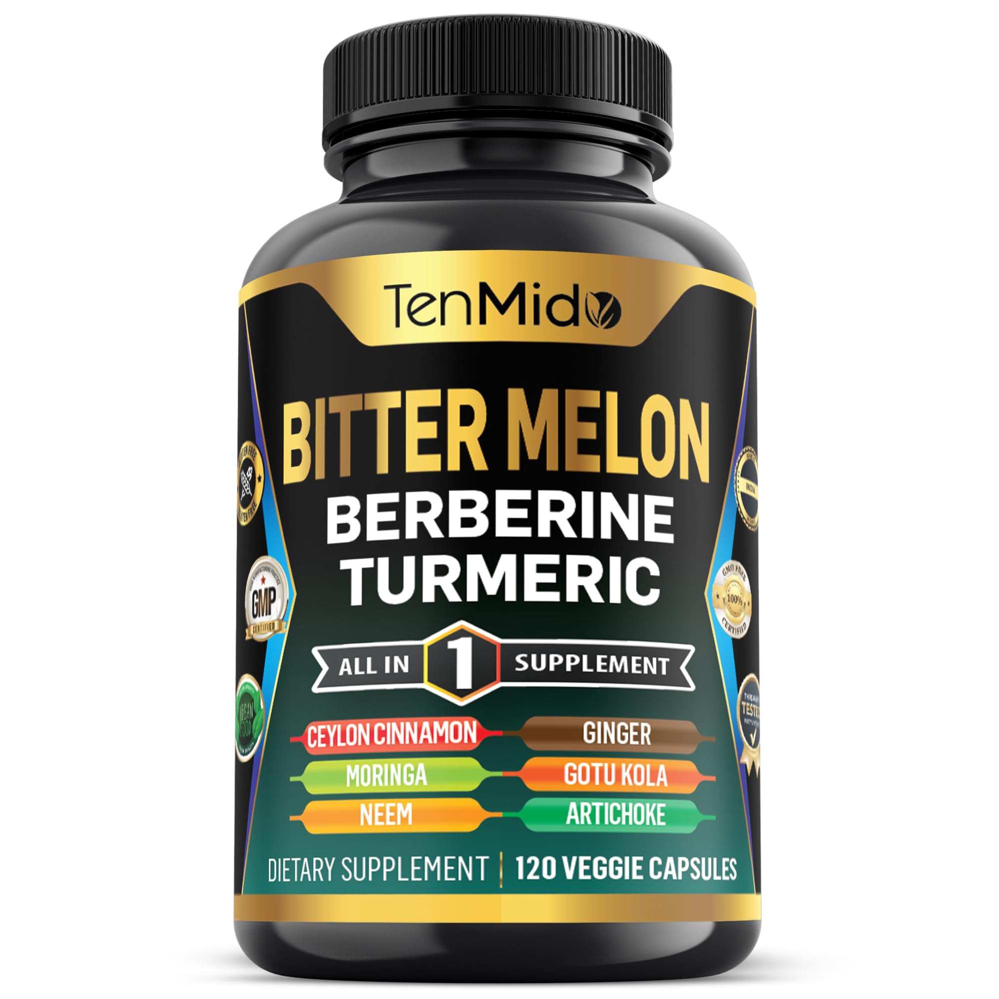 Buy Bitter Melon Supplement - 10in1 Formula - Combine with Berberine ...