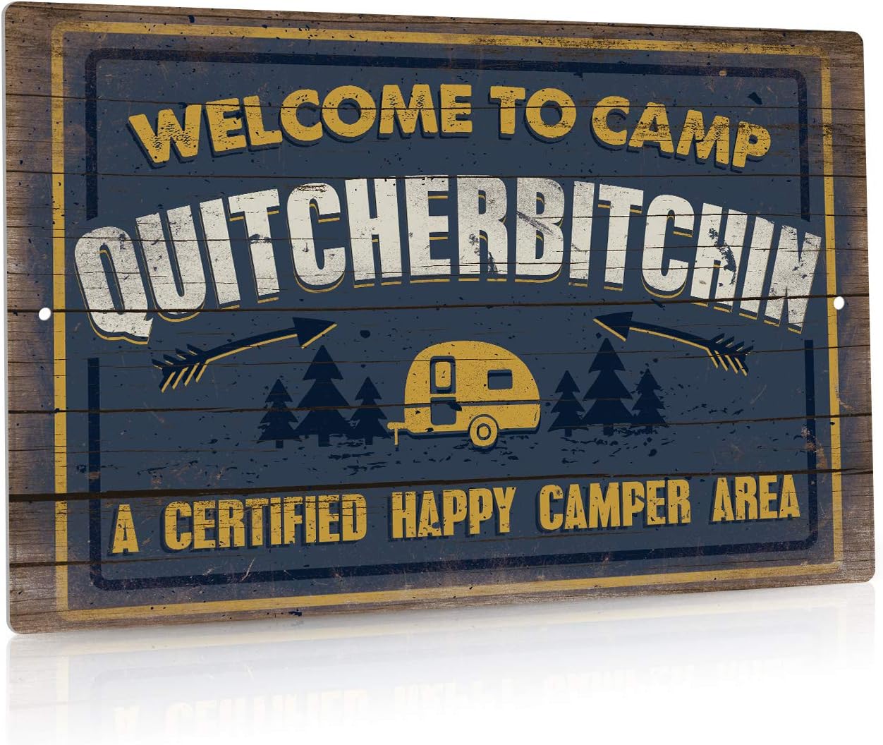 Amazon.com : Putuo Decor Camping Decor, Retro Wall Poster Plaque ...