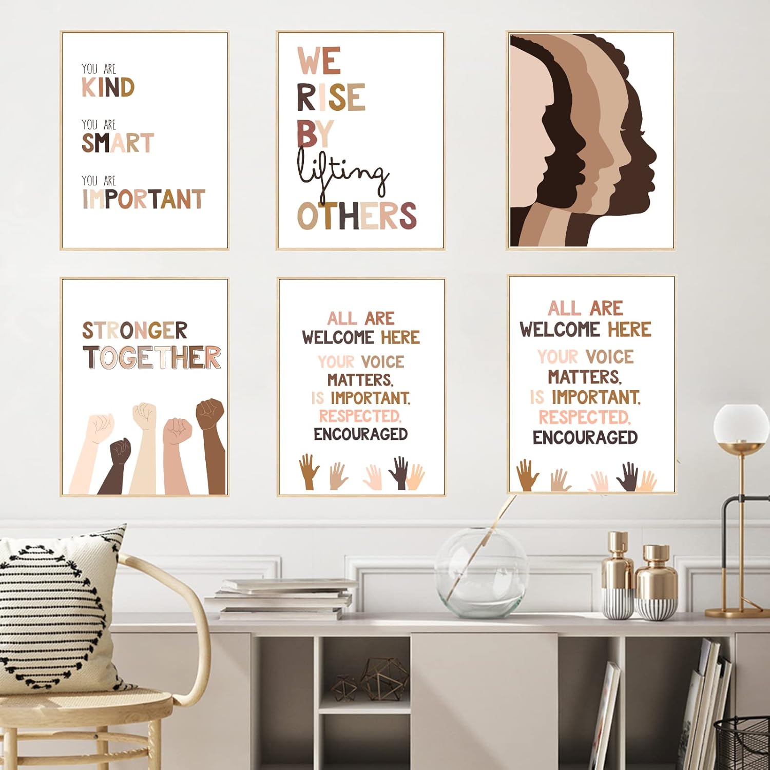 Amazon.com: Inspirational Quotes Art Posters Prints Set of 6 (11”X14 ...