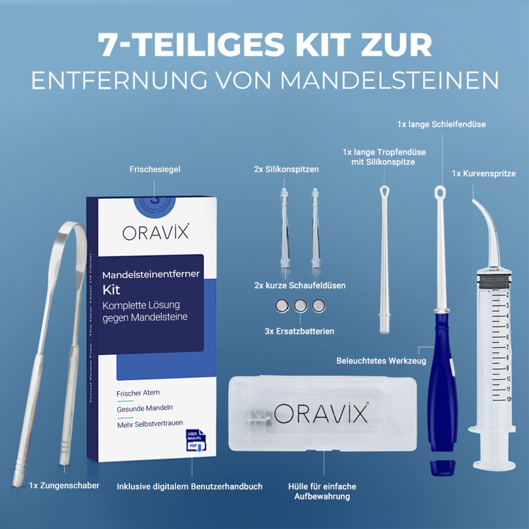 Tonsil Stone Removal Tool TonsilFresh Tonsil Stones Removal Set With