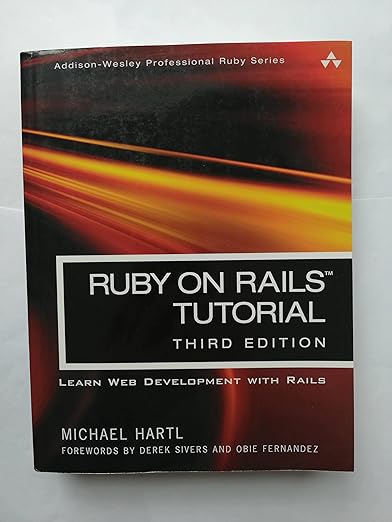 Ruby On Rails Tutorial Learn Web Development With Rails Addison Wesley Professional Ruby