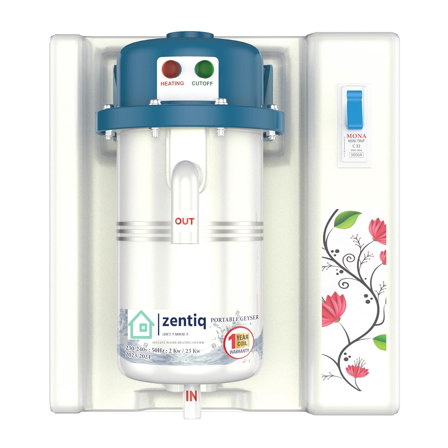 Buy NEW Instant Portable Water Heater Geyser 1Ltr. for Use Home ...
