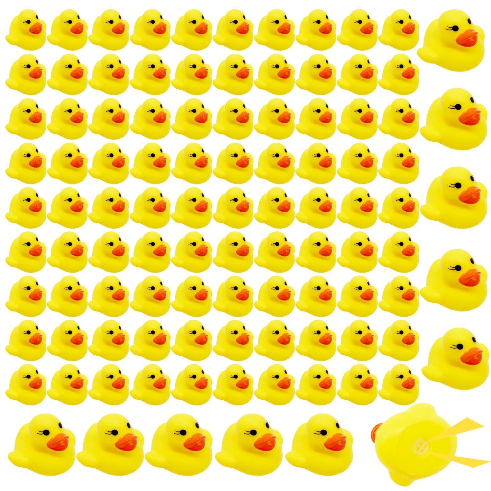 Amazon.com: Rubber Ducks 100pcs, Mini Squeak Ducks Float for Baby ...