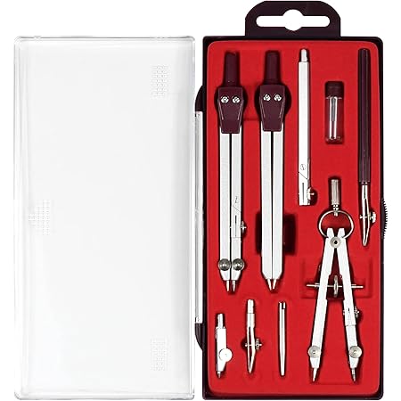 Amazon.com : Compass for Geometry Large, Professional Drawing Compass ...