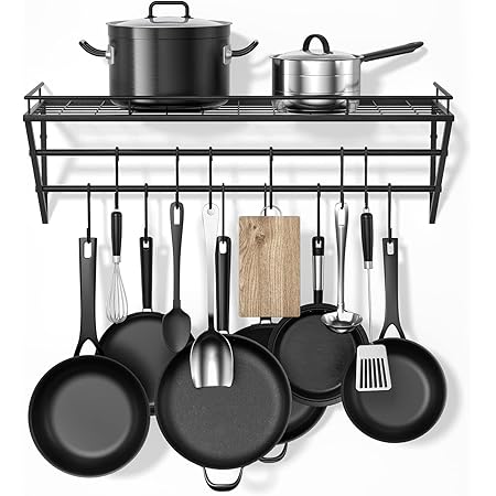 Amazon.com: KES 30-Inch Kitchen Pan Pot Rack Wall Mounted Hanging ...