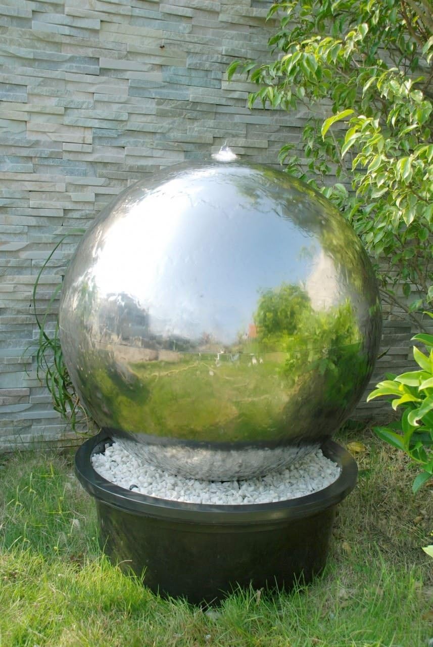 Amazon.com: 67cm Stainless Steel Solar Sphere Water Feature
