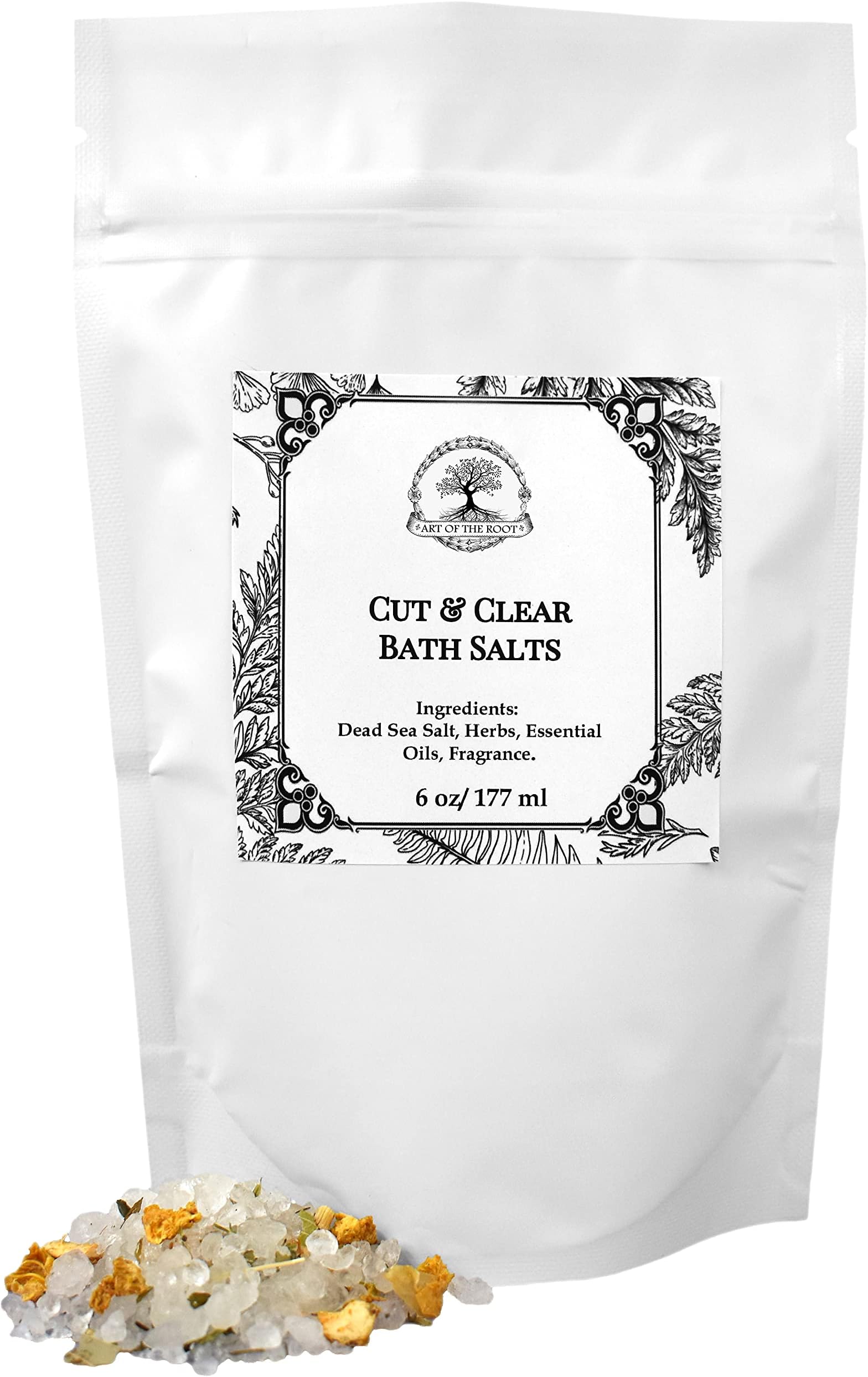 Amazon.com : Cut & Clear Herbal Bath Salts 6 oz for Purification ...