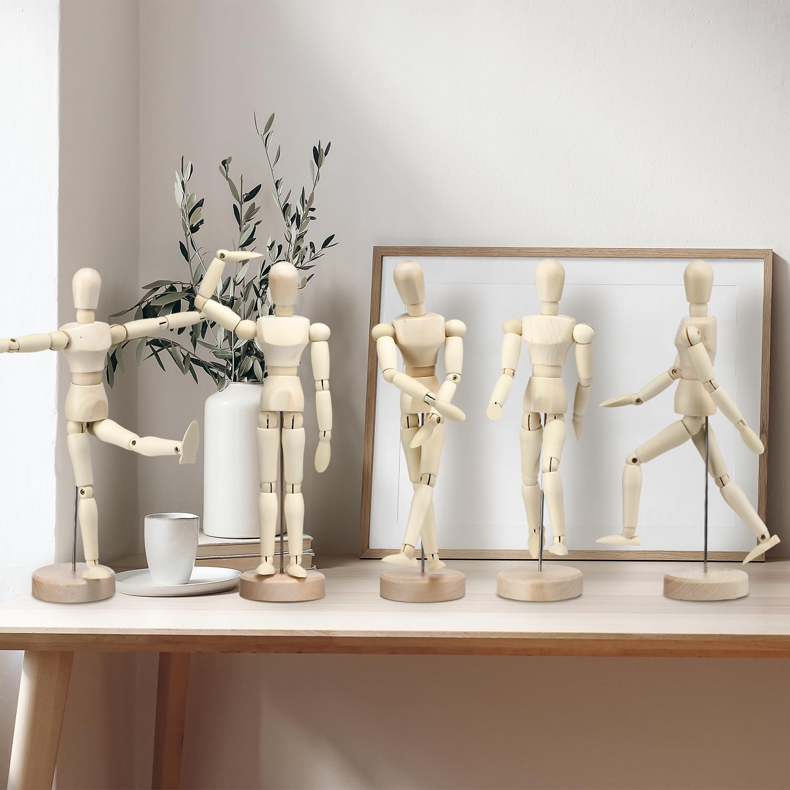 Snapklik.com : 24 Pcs Artists Wooden Manikin Jointed Mannequin Flexible ...