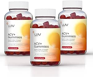 Amazon.com: LUV health ACV Gummies – Apple Cider Vinegar Supplement ...