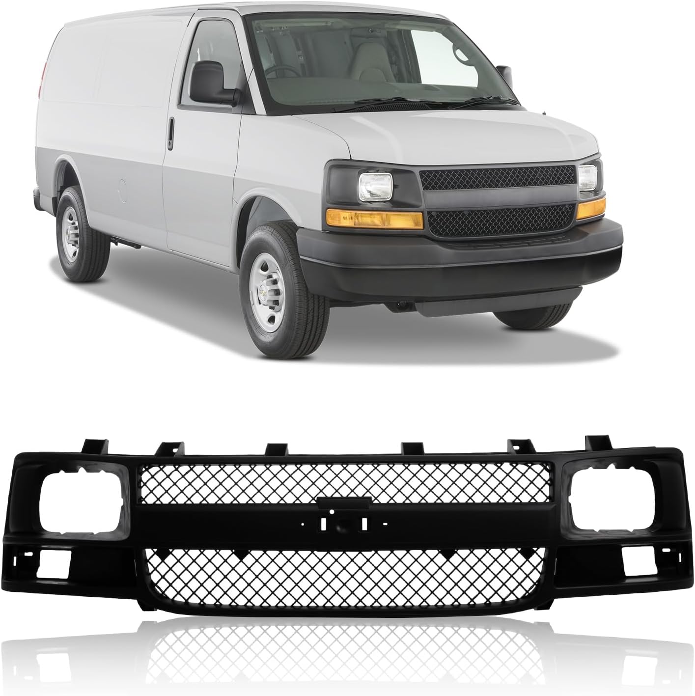 Amazon.com: Perfit Liner Front Dark Gray Grille Grill Compatible With ...