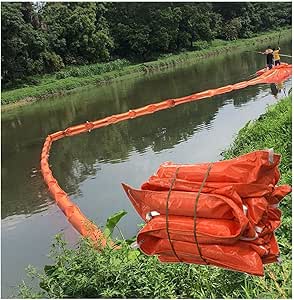 Amazon.com: Barrier Flood, PVC Oil Fence, Float-Type Oil Containment ...