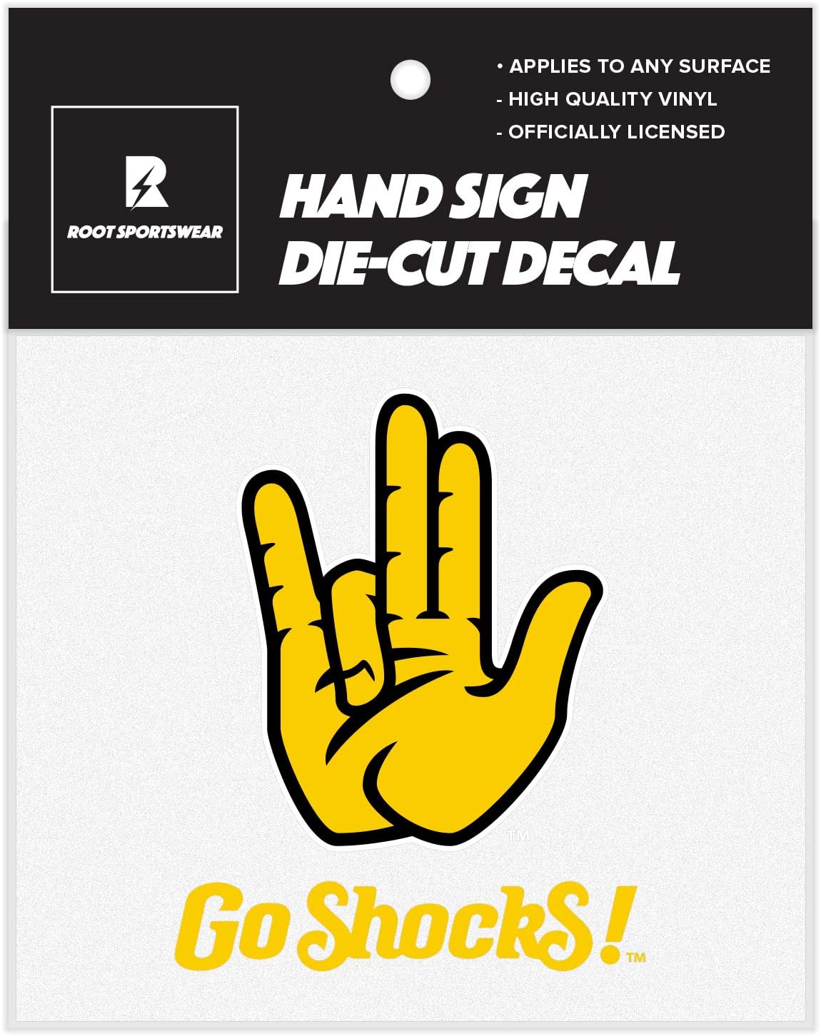 Amazon.com: NCAA College Hand Sign 5"x5" Vinyl Die-Cut Car Decal ...