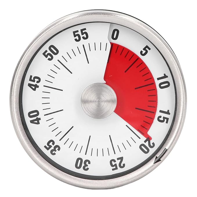 Kitchen Timer, 60 Minute Visual Cooking Timer with Magnetic Back & 70db ...