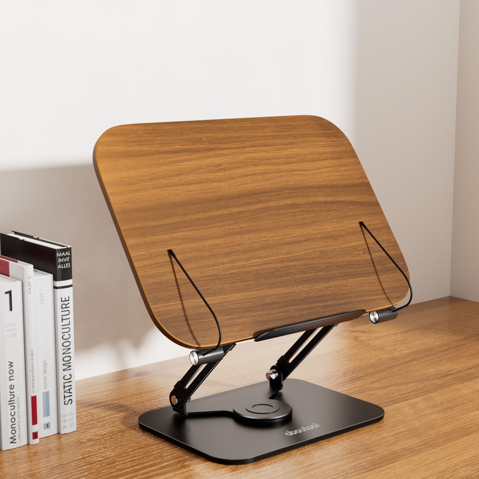 Amazon.com : Book Stand for Reading, Adjustable Book Holder with 360 ...