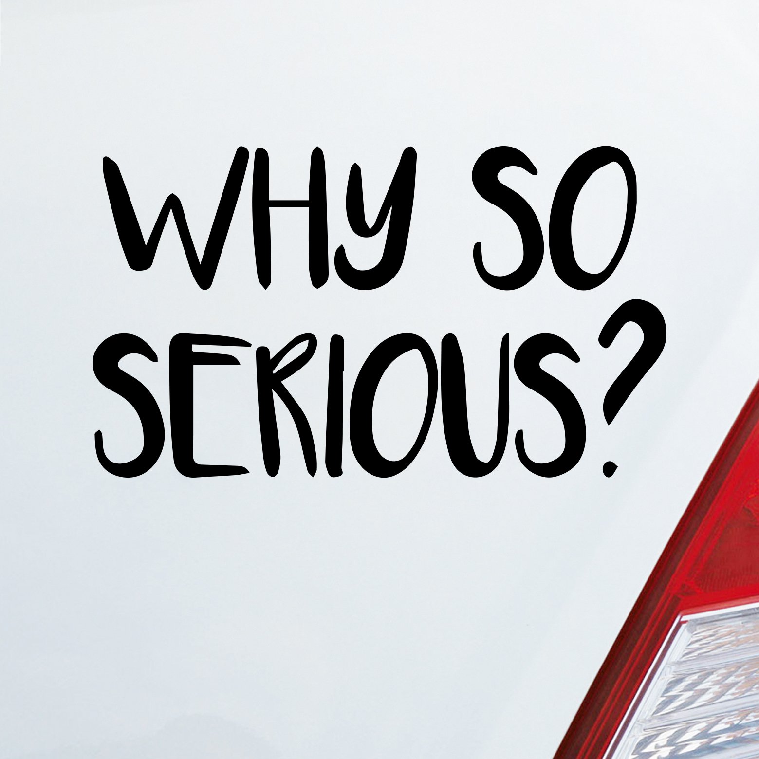 Buy Car Sticker Why So Serious? and Joker Batman Fans Sticker Dark ...