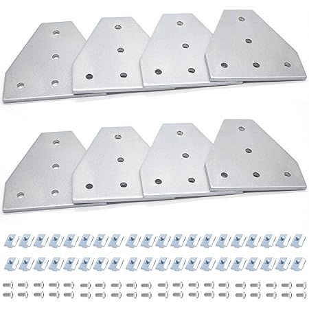 Amazon.com: Qjaiune 10Pcs 4040 Inside Corner Bracket Gusset, Silver ...