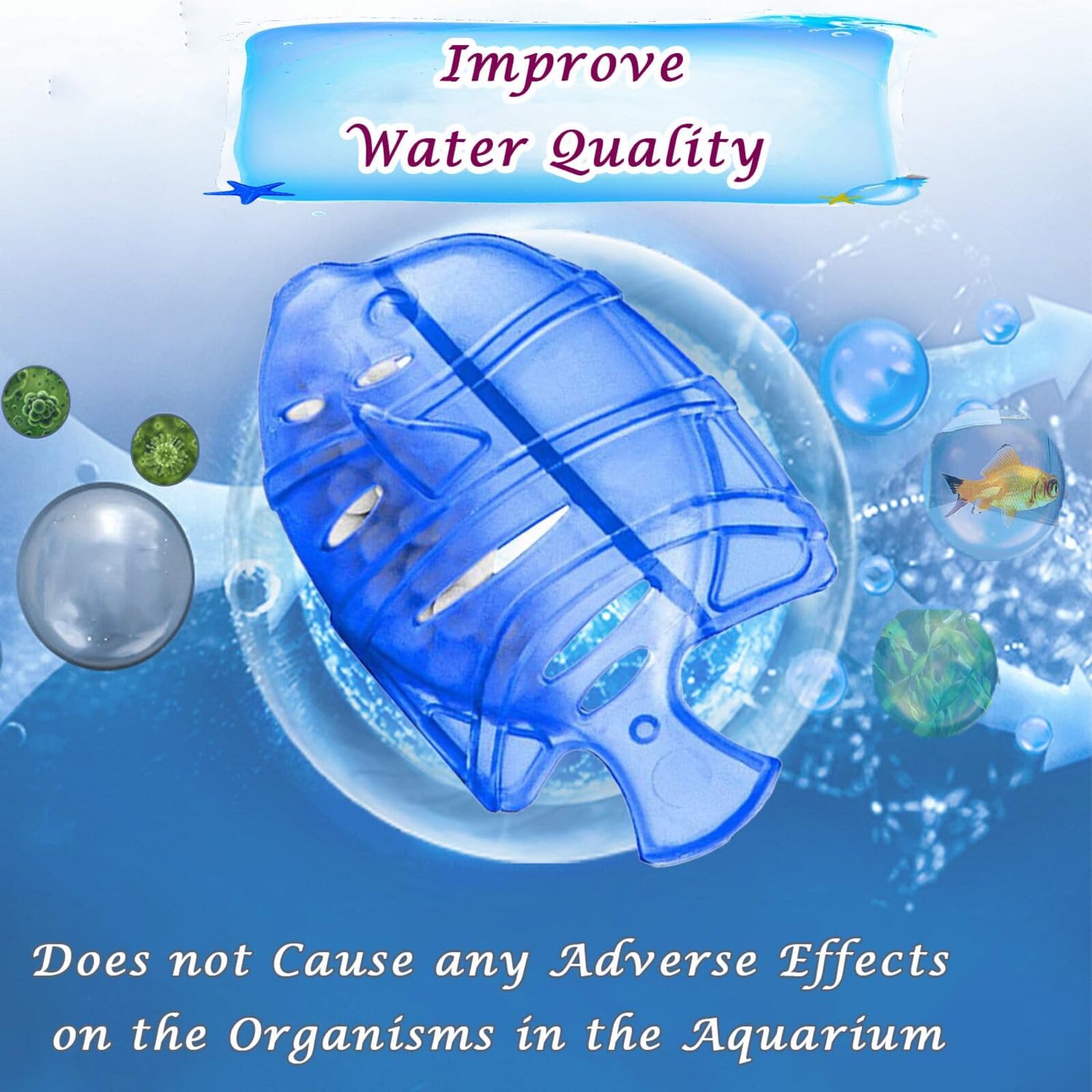 Aquarium Water Clarifier | Clear Cloudy Fish Tank Water Treatment, Safe ...