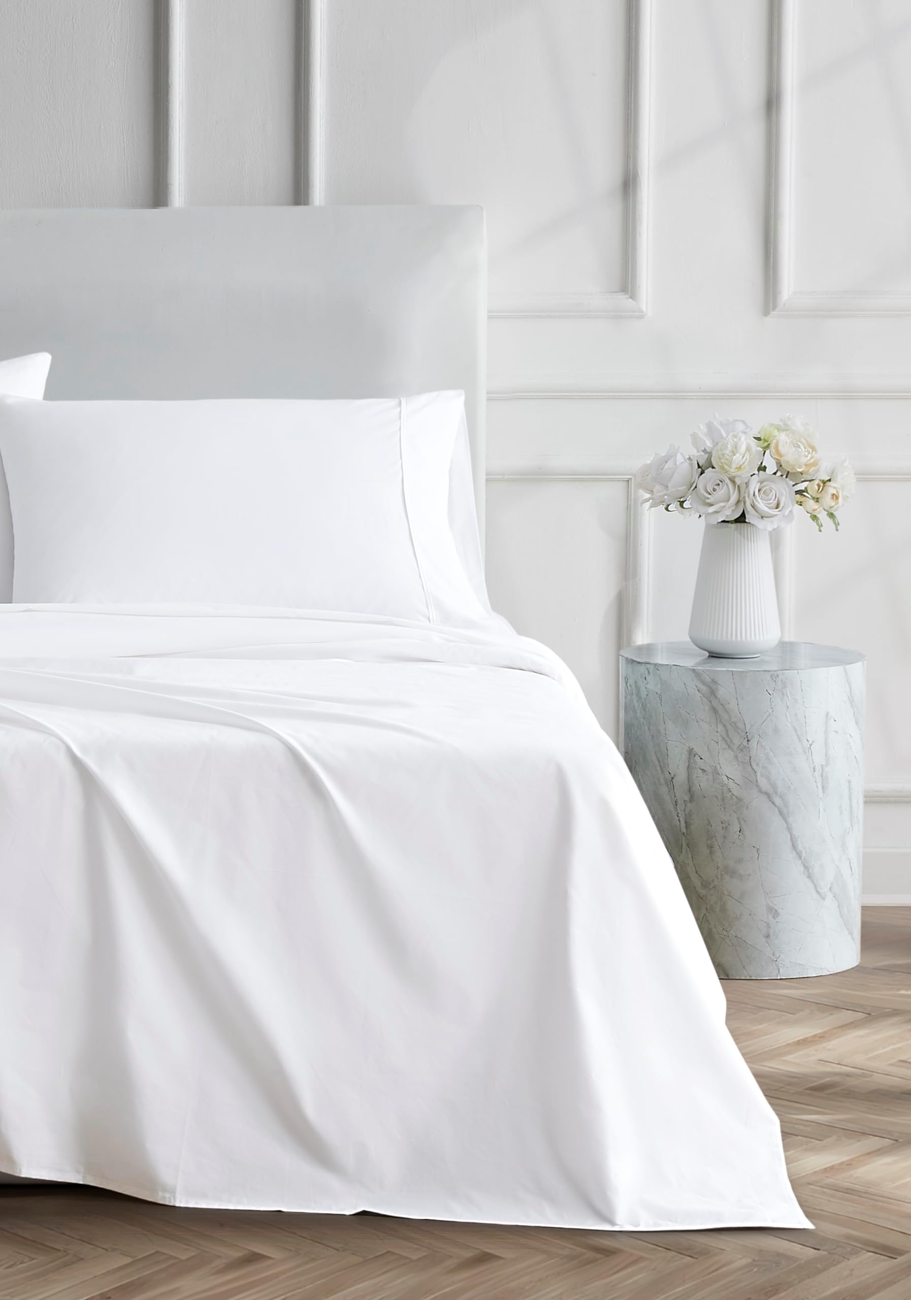 Amazon.com: 100% Queen Size 4 Piece Sheet Set - 300 Thread Count Comfy ...