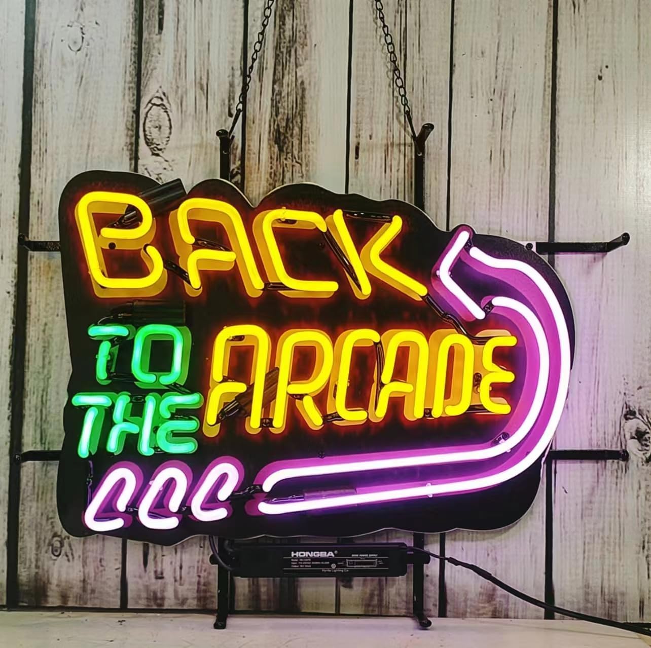 Handmade Real Glass Neon Tube Beer Gift Back To The Arcade Neon Signs ...