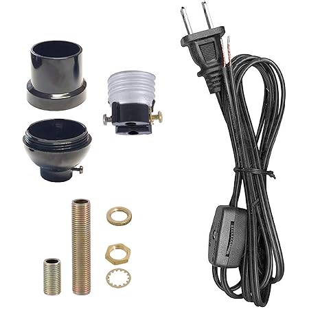 National Artcraft® Lamp 6' Cord Set Kit with Clip-In Style Socket - 1 ...