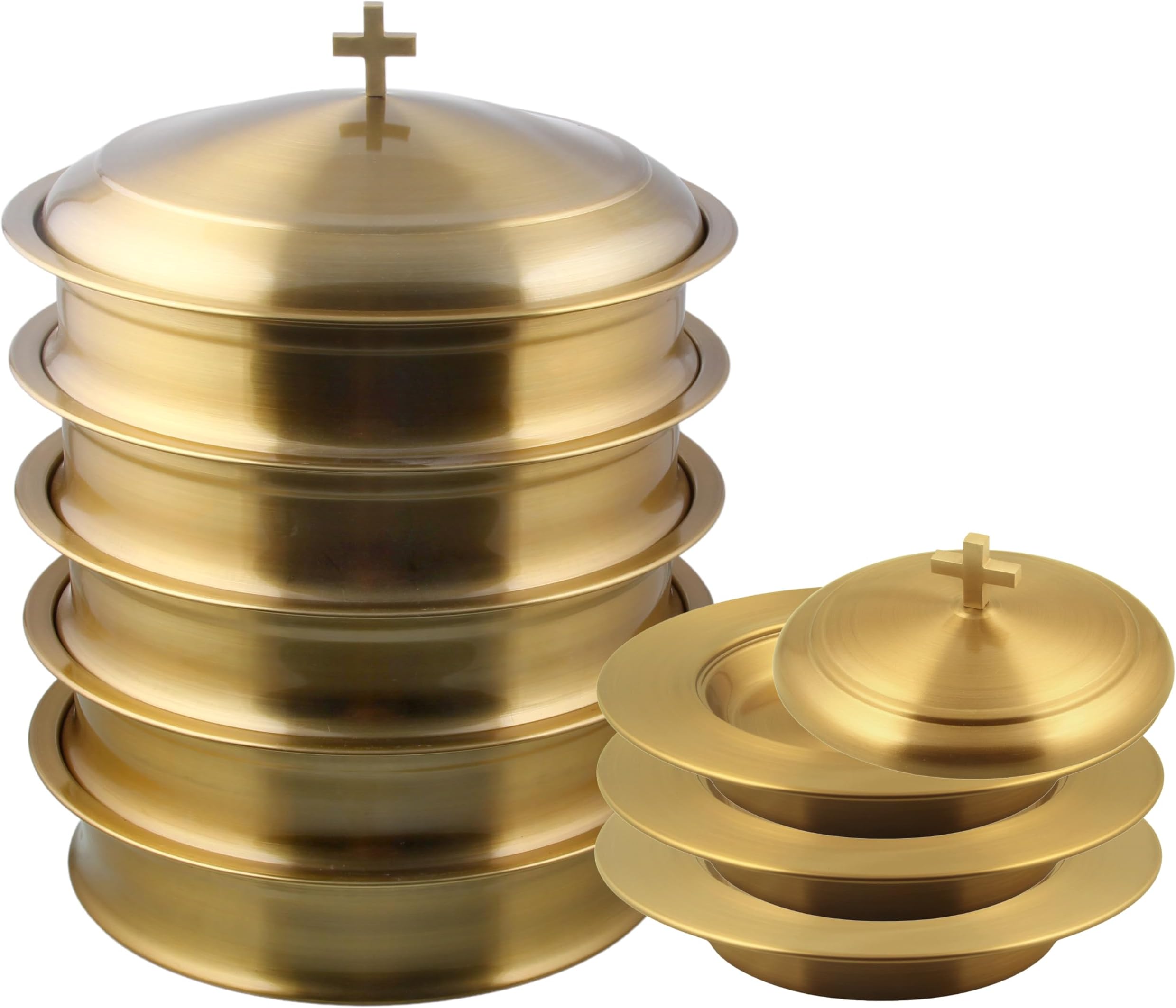 Amazon.com: Communion Tray | Stackable | Base, Disk with Bread Plate ...