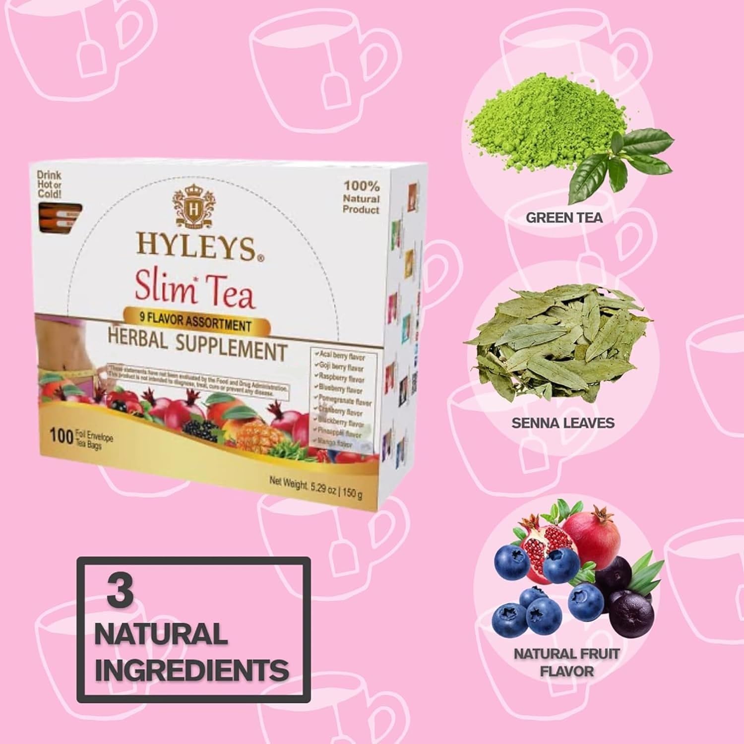 Snapklik.com : Hyleys Slim Tea Variety Pack Bundle 9 Flavor Assortment