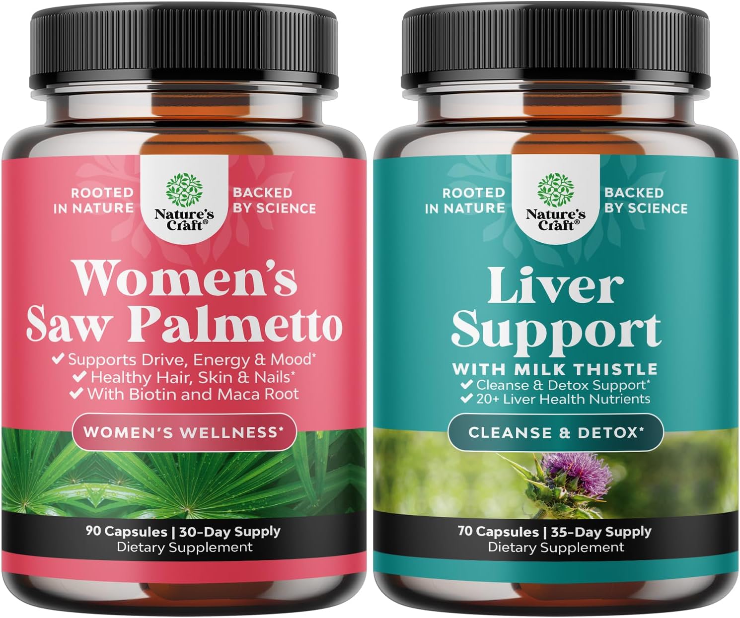 Amazon.com: Bundle of Extra Strength Saw Palmetto for Women and Liver ...